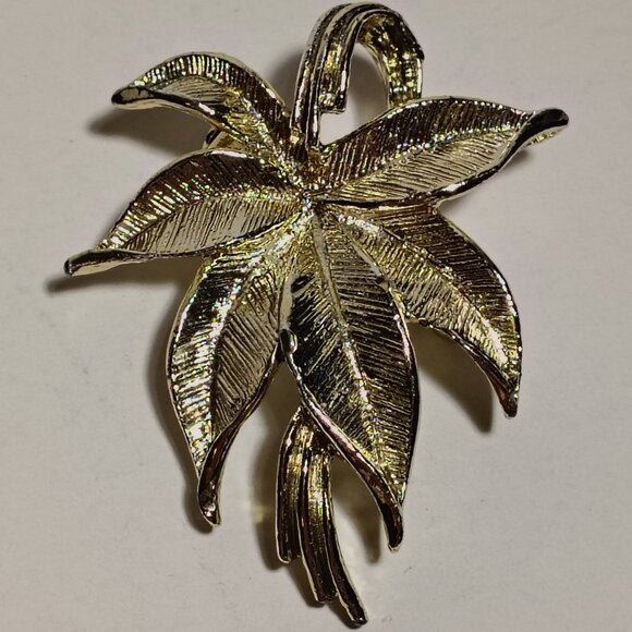 Gerry Weber | Jewelry | Gerrys Curled Leaf Leaves Brooch Pin Lapel Gold ...